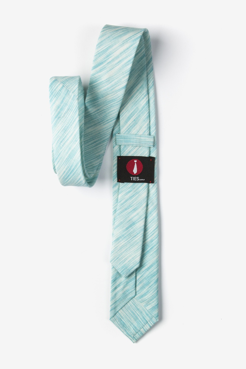 Aqua Cotton Scott Skinny Tie | Ties.com