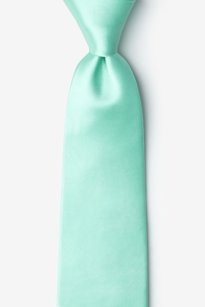 Aqua Silk Tie for Boys | Solid Neckties Collection | Ties.com