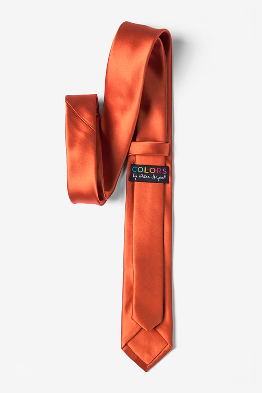 Autumn Rust Skinny Tie | Orange Peter Hayer Tie | Ties.com