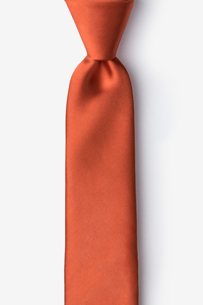 Autumn Rust Skinny Tie | Orange Peter Hayer Tie | Ties.com