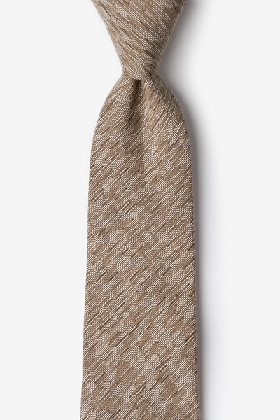 Beige Cotton Springfield Tie | Ties.com
