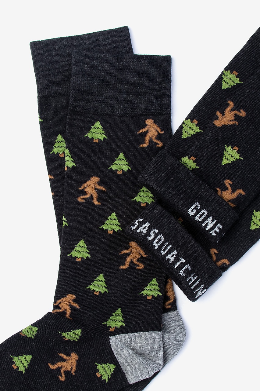 Black Sasquatch Sock | Big Foot Sock | Ties.com