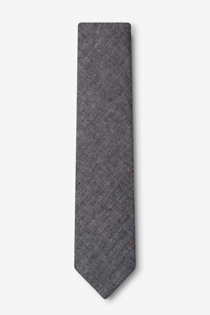 Black Cotton Teague Skinny Tie | Ties.com