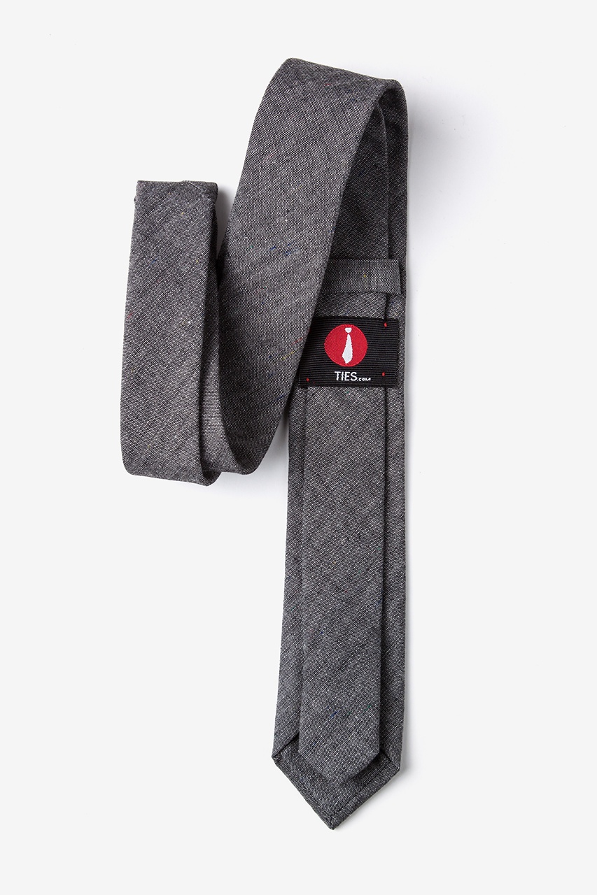 Black Cotton Teague Skinny Tie | Ties.com