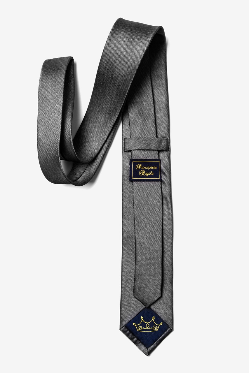 Black Silk Solid Stitch Skinny Tie | Ties.com