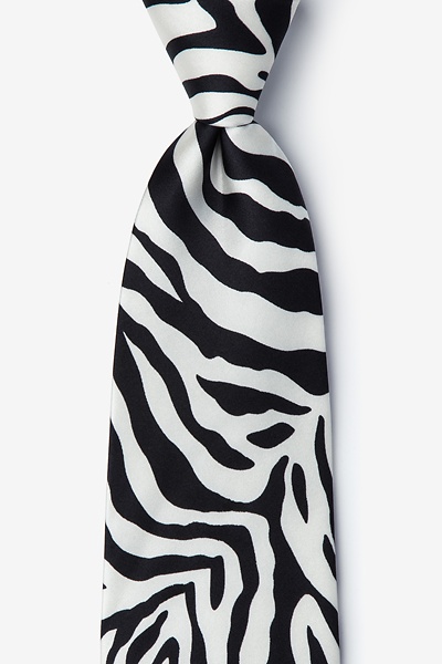 Zebra Print Tie for Men | Animal Safari Neckties | Ties.com