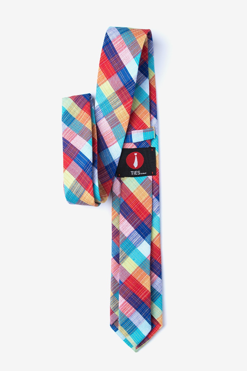 Blue Cotton Hathaway Skinny Tie | Ties.com