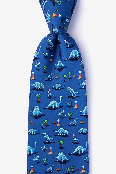 Blue Classic Jurassic | Alynn Dinosaur Tie | Ties.com