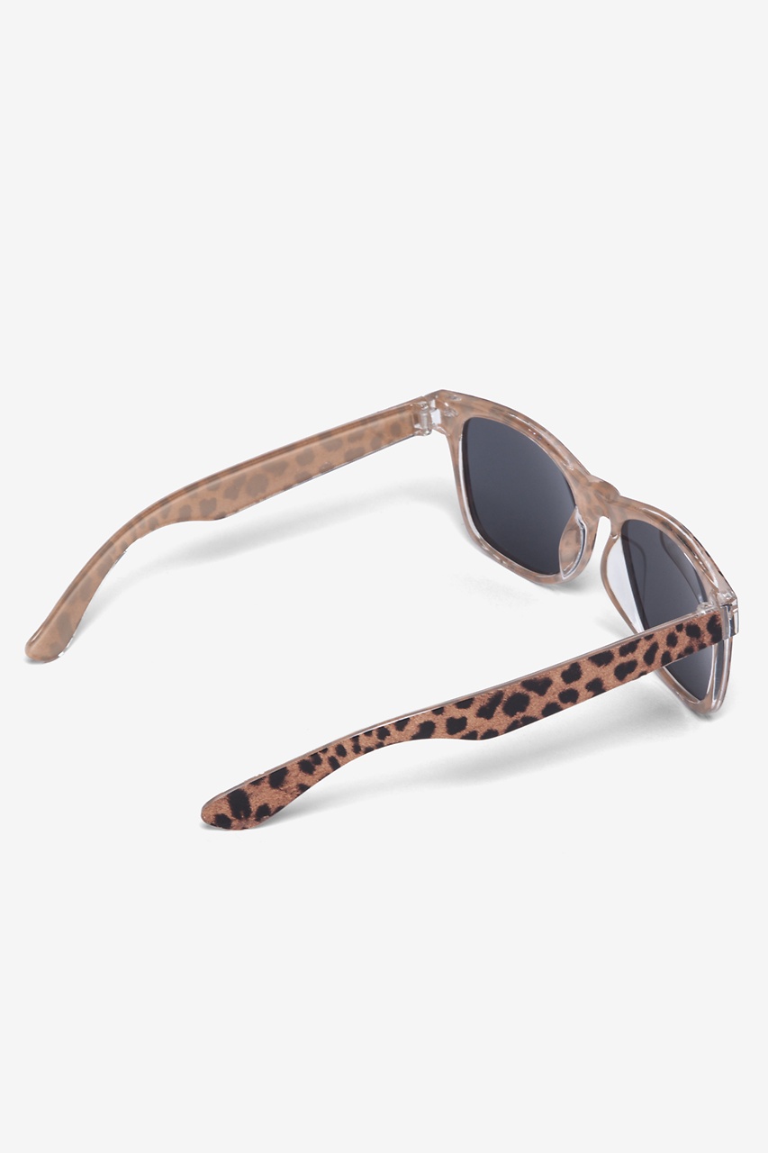 Brown Acetate Leopard Animal Print Sunglasses | Ties.com