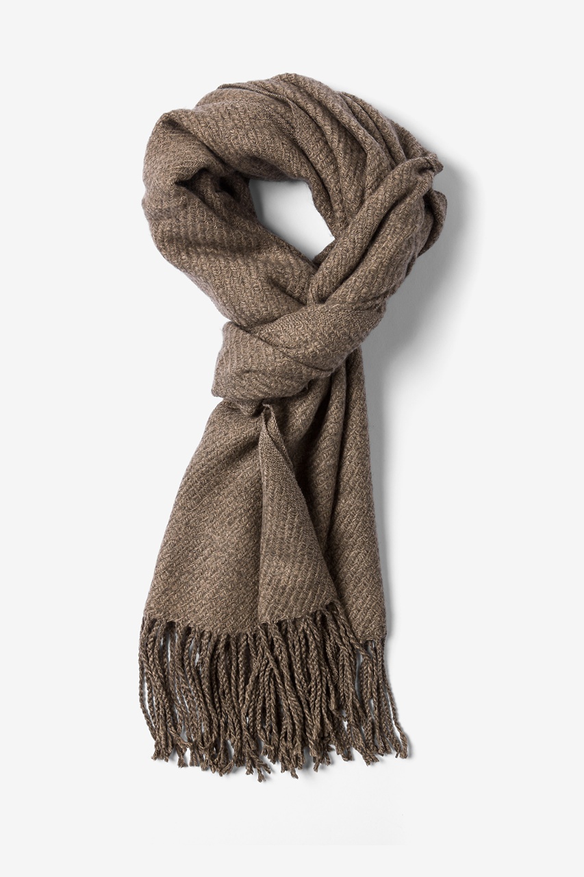 Brown Acrylic Calgary Scarf | Ties.com