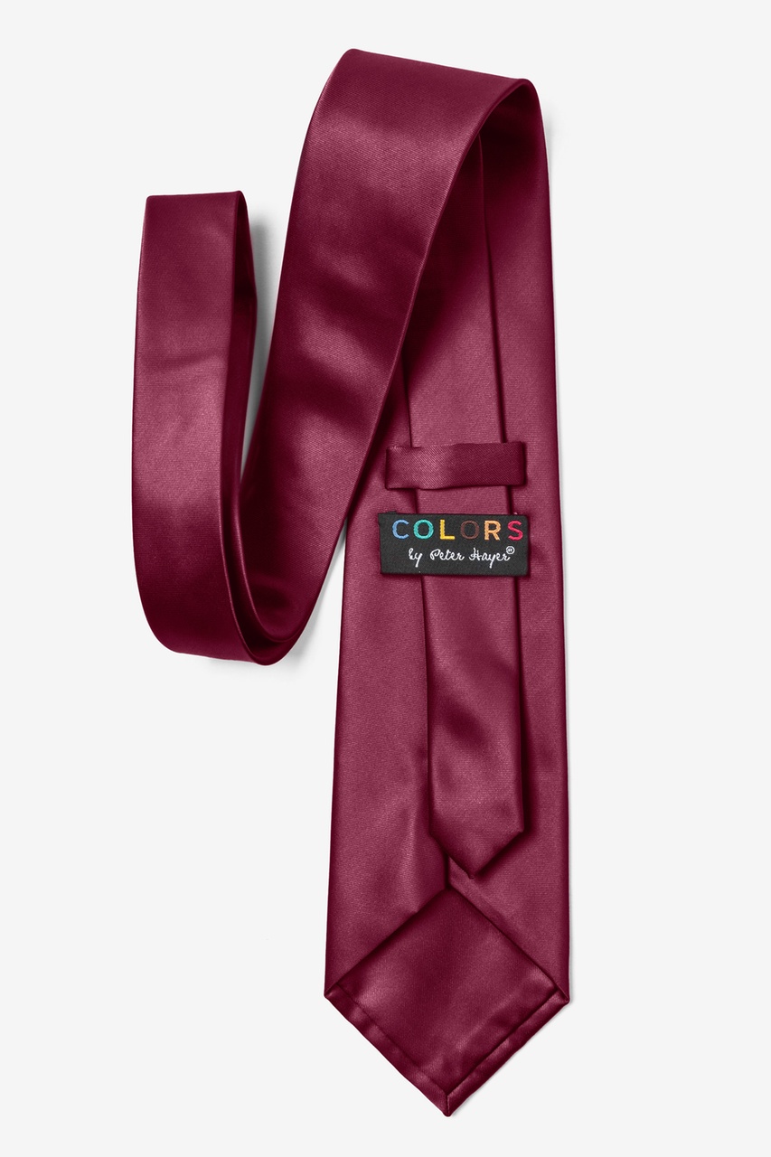 Burgundy Microfiber Port Extra Long Tie | Ties.com