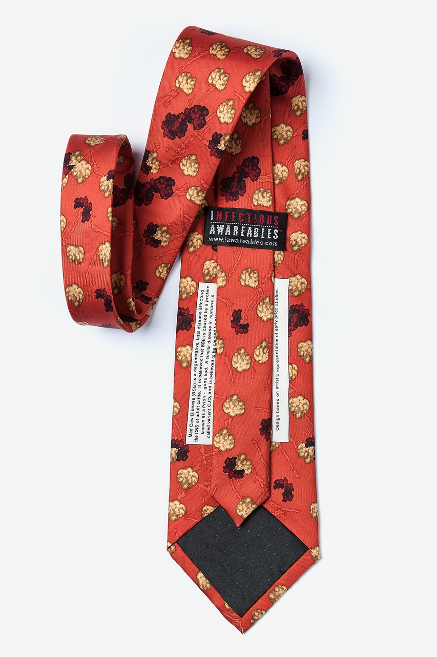 Burnt Orange Silk Mad Cow Extra Long Tie | Ties.com