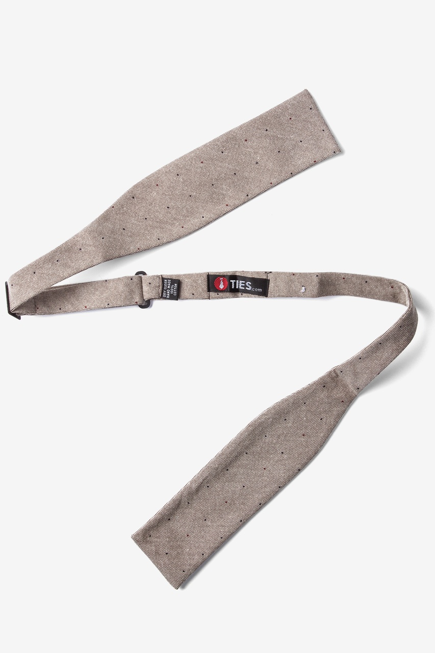 Camel Cotton Camel Warner Cotton Polka Dots Batwing Bow Tie | Ties.com