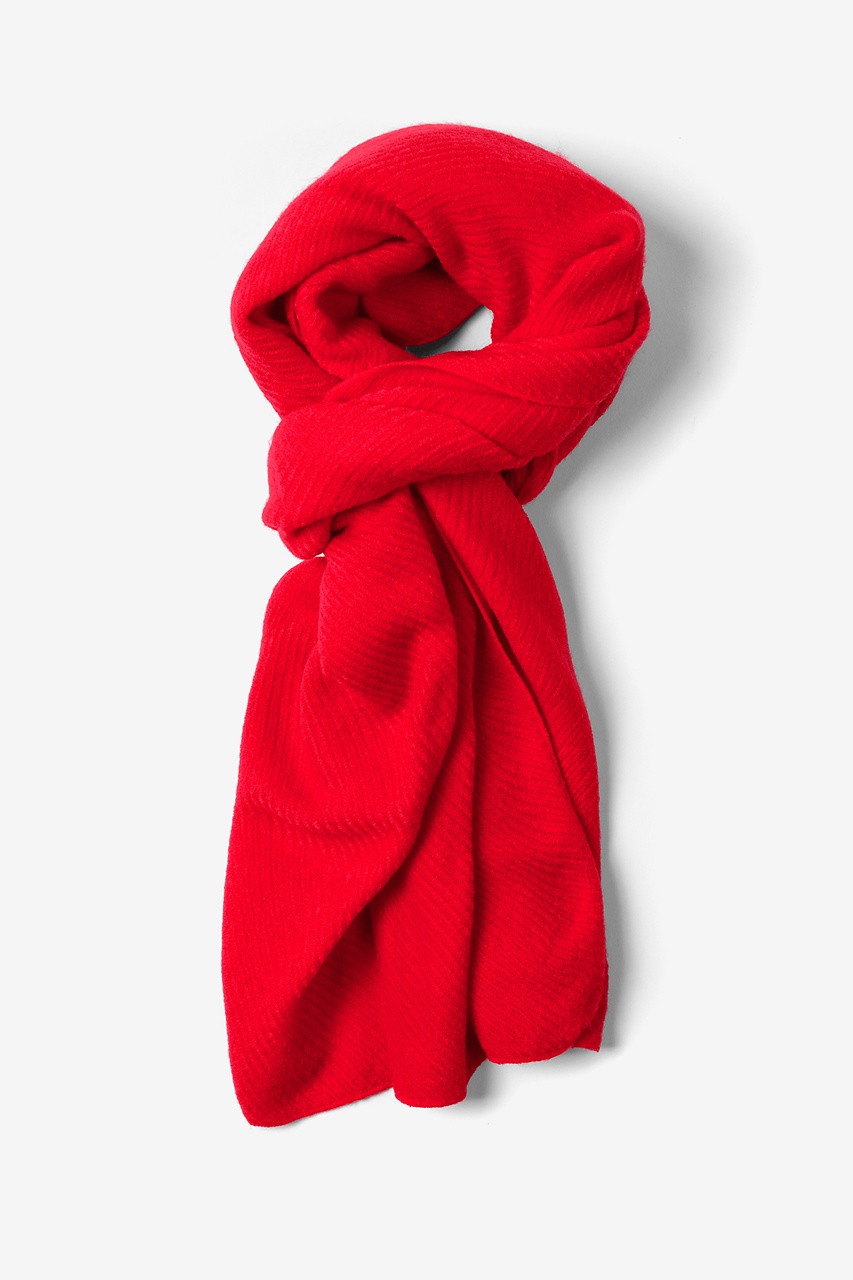Candy Apple Red Acrylic Sheffield Scarf | Ties.com
