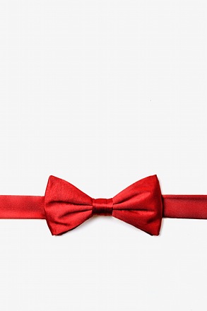 Candy Apple Red Silk Pretied Bow Tie | Ties.com