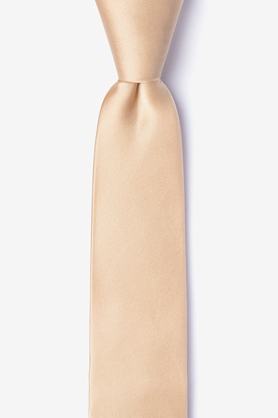 Champagne Silk Champagne Skinny Tie | Elite Solid | Ties.com