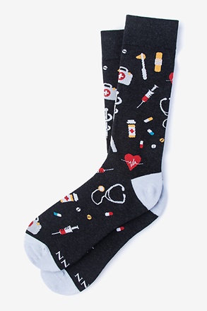 What's up Doctor Light Blue Women's Sock | Medical Socks | Ties.com