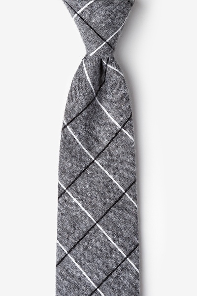 Charcoal Cotton Phoenix Tie | Ties.com