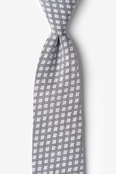 Charcoal Cotton Poway Tie | Ties.com