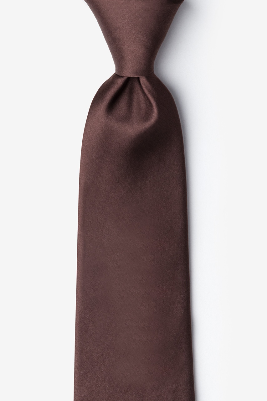 Chestnut Silk Tie for Men | Solid Neckties Collection | Ties.com