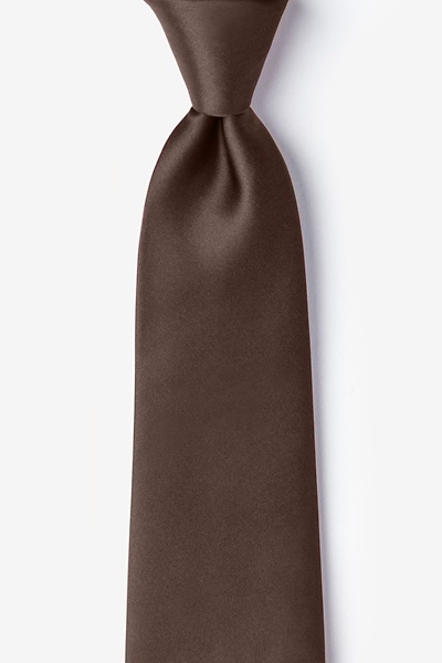 Cocoa Brown Silk Tie | Ties.com