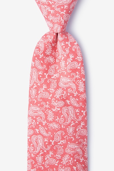 Coral Cotton Guryon Tie | Ties.com
