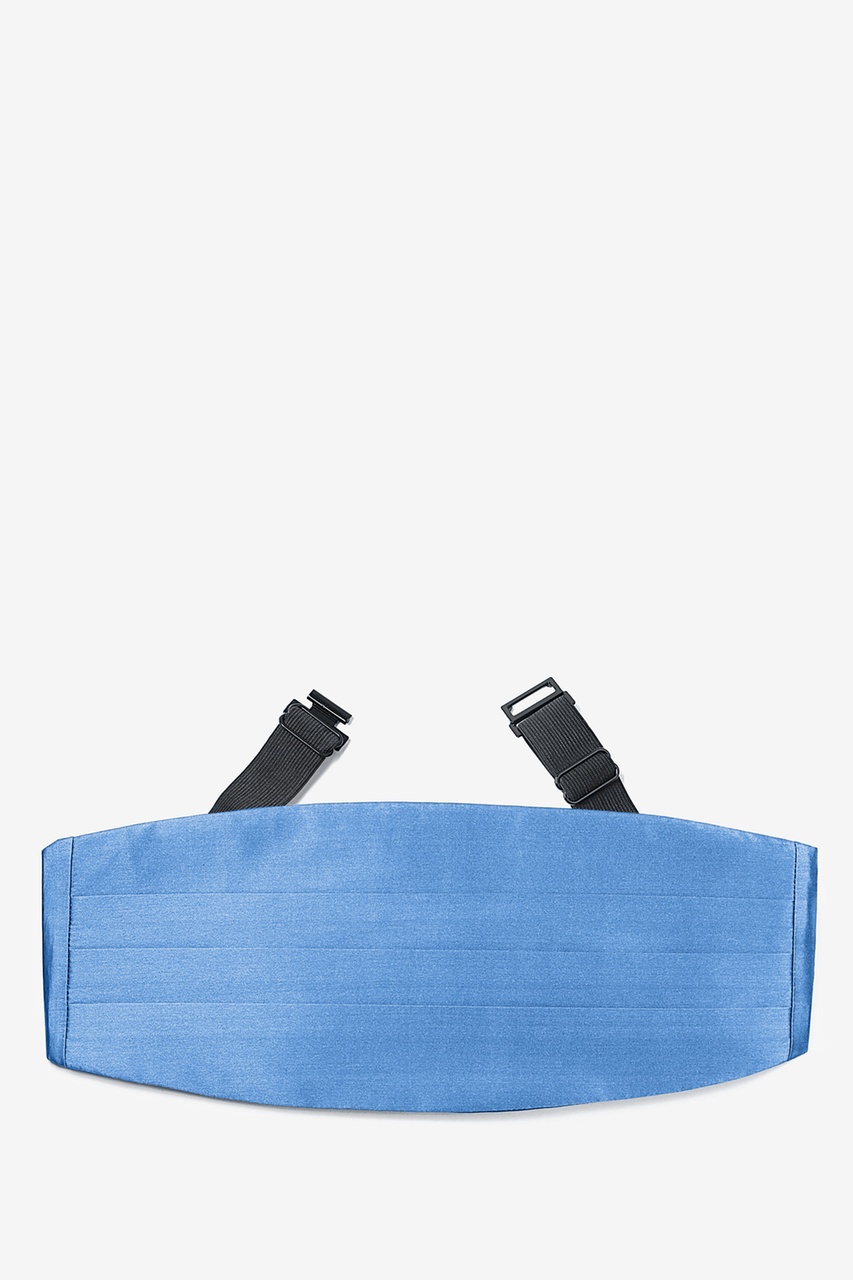 Cornflower Blue Silk Cummerbund | Ties.com