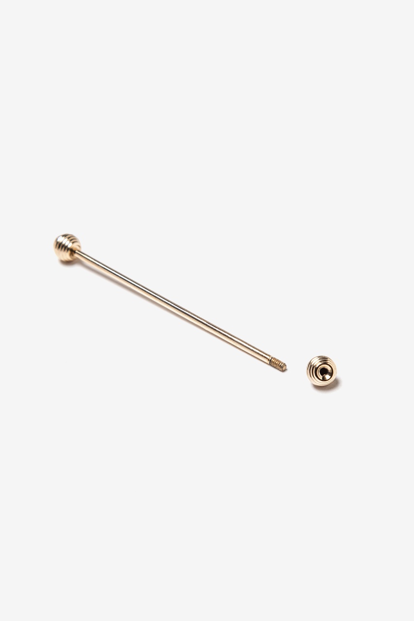 Gold Metal Detailed Balls Eyelet Pin | Ties.com