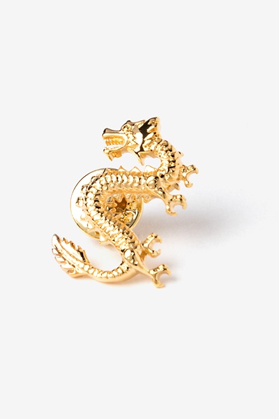 Gold Metal Dragon Lapel Pin | Ties.com