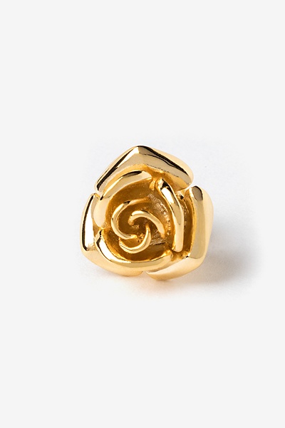 Gold Metal Rose Lapel Pin | Ties.com