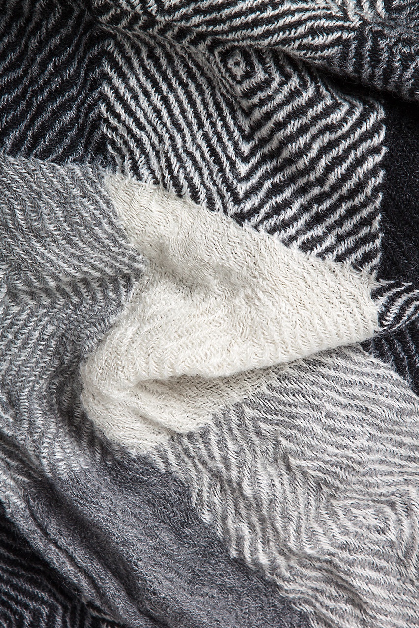 Gray Acrylic Rochester Check Scarf | Ties.com