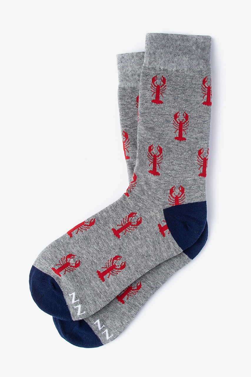 Gray Carded Cotton Great Catch Women's Sock | Ties.com