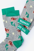 Mermaid Socks | Gray Mermaids Are Real Socks | Ties.com
