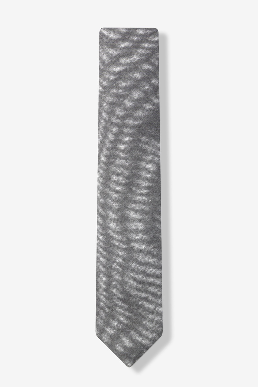 Gray Wool Langley Skinny Tie | Ties.com