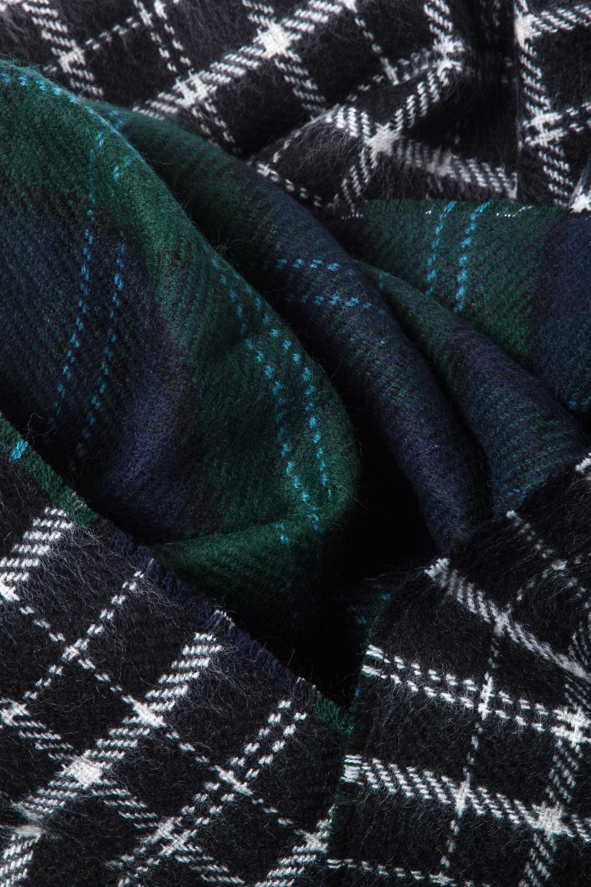 Green Acrylic Newcastle Tartan Blanket Scarf | Ties.com