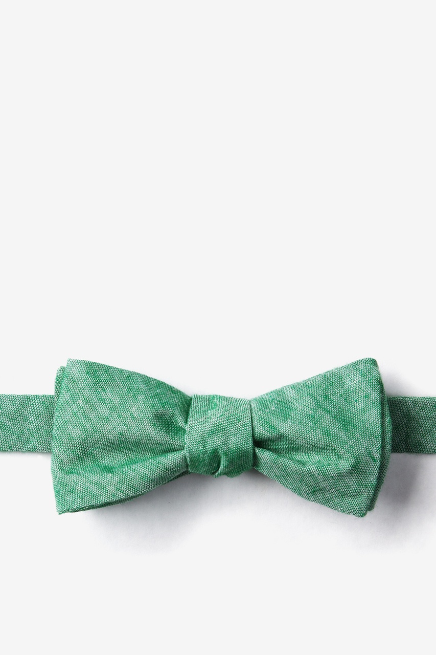 Green Cotton Green Catalina Batwing Bow Tie | Ties.com