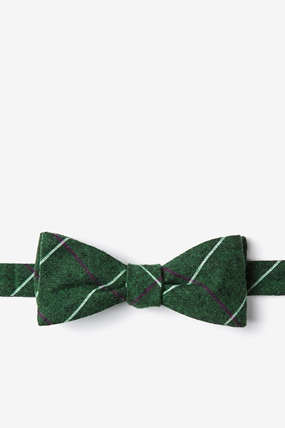 Green Cotton Phoenix Skinny Bow Tie | Ties.com