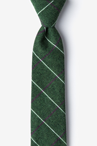 Green Cotton Phoenix Skinny Tie | Ties.com