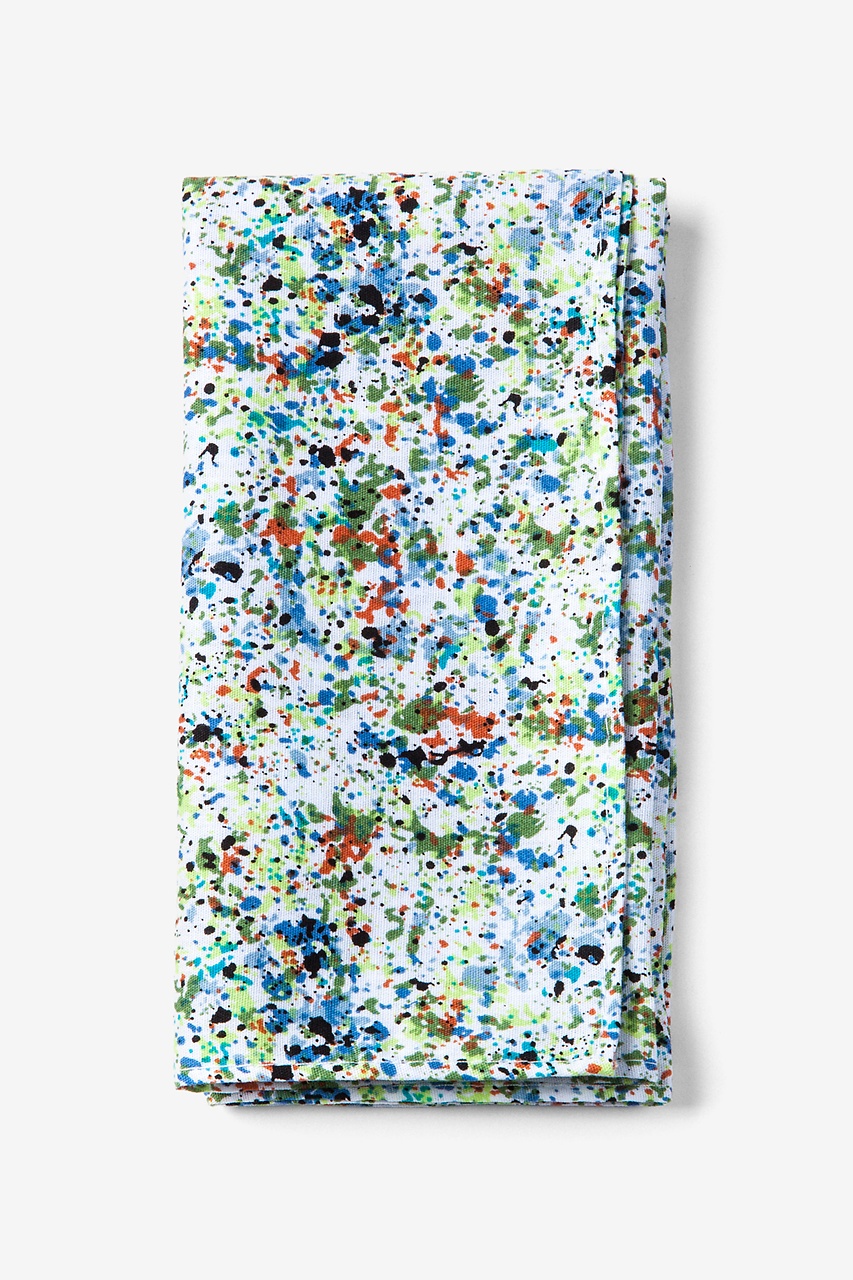 Green Cotton Pollock Pocket Square | Ties.com