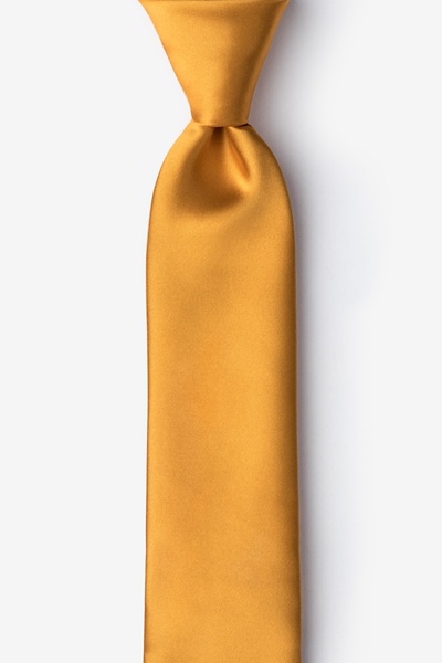 Honey Yellow Microfiber Skinny Tie | Ties.com