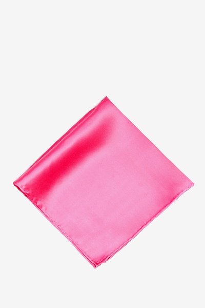 Hot Pink Silk Hot Pink Pocket Square | Ties.com