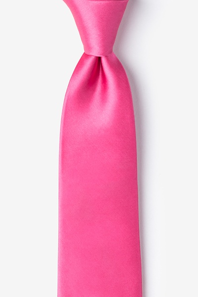 Hot Pink Silk Hot Pink Skinny Tie | Ties.com