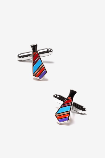 Light Blue Metal Business Attire Cufflinks | Ties.com