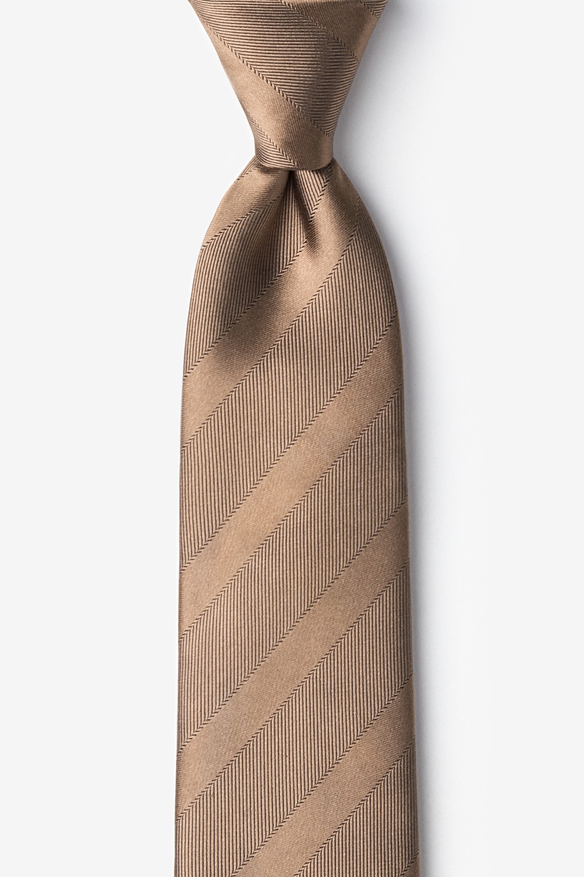 Light Brown Silk Granham Extra Long Tie | Ties.com