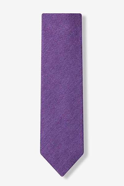 Light Purple Wool Amsterdam Solid Tie | Ties.com