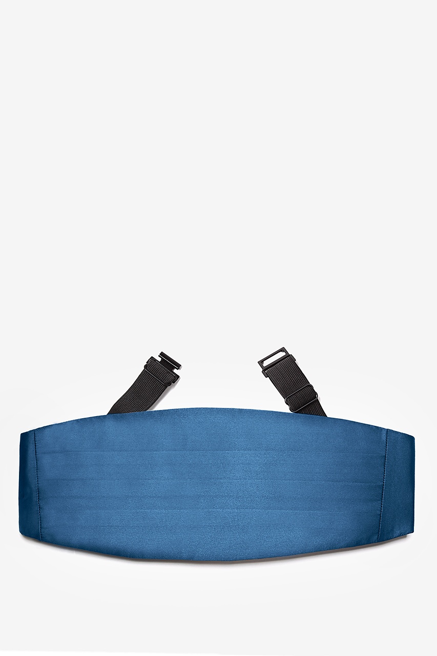Mallard Blue Silk Cummerbund | Ties.com