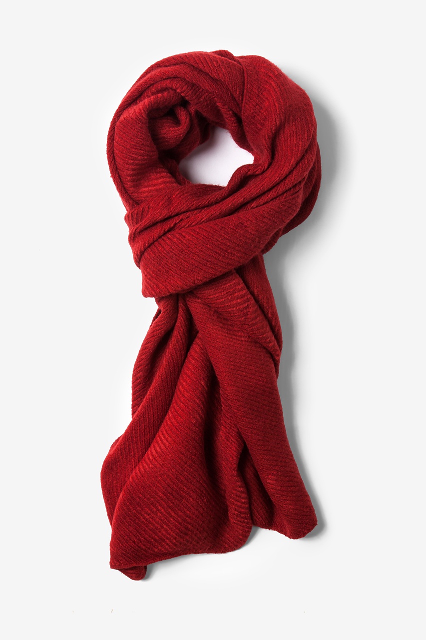 Maroon Acrylic Sheffield Scarf | Ties.com