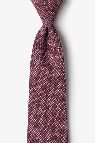 Maroon Cotton Springfield Tie | Ties.com
