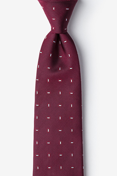 Maroon Silk Nelson Tie | Ties.com