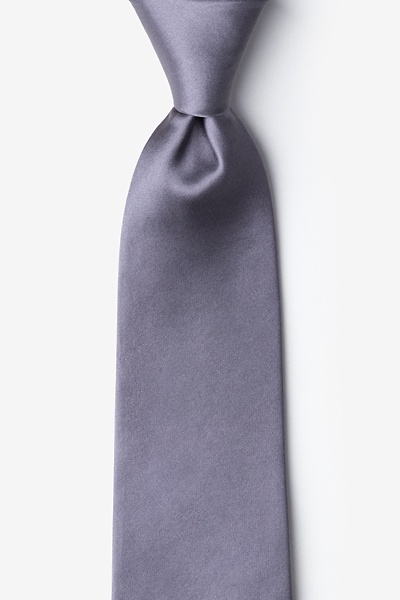 Medium Gray Silk Tie | Ties.com